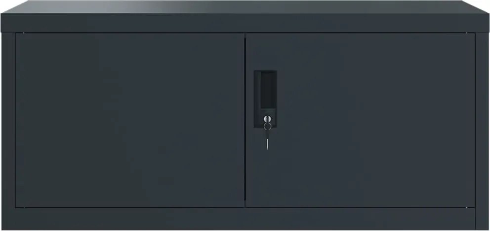 Kartotéka antracitová 90 x 40 x 180 cm ocel 3188331