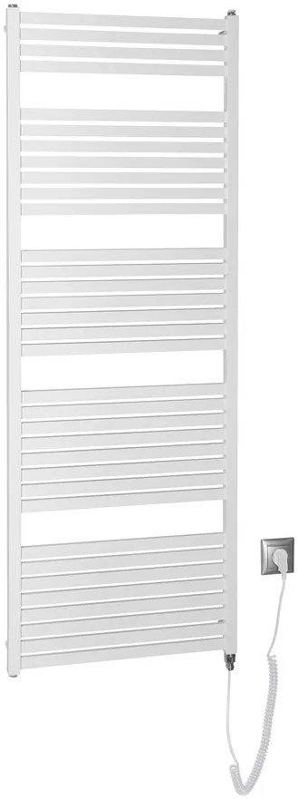 Aqualine, TONDI-E elektrické topné těleso, rovné, 600x1690 mm, 800W, bílá, DE490T