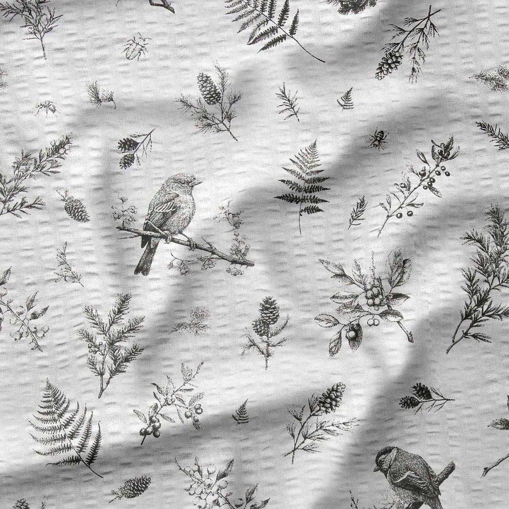 Krepové prodloužené povlečení Tajemství lesa Velikost: 140 x 220 + 70 x 90