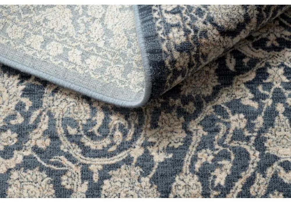 Vlněný kusový koberec Dabir modrý 80x150cm