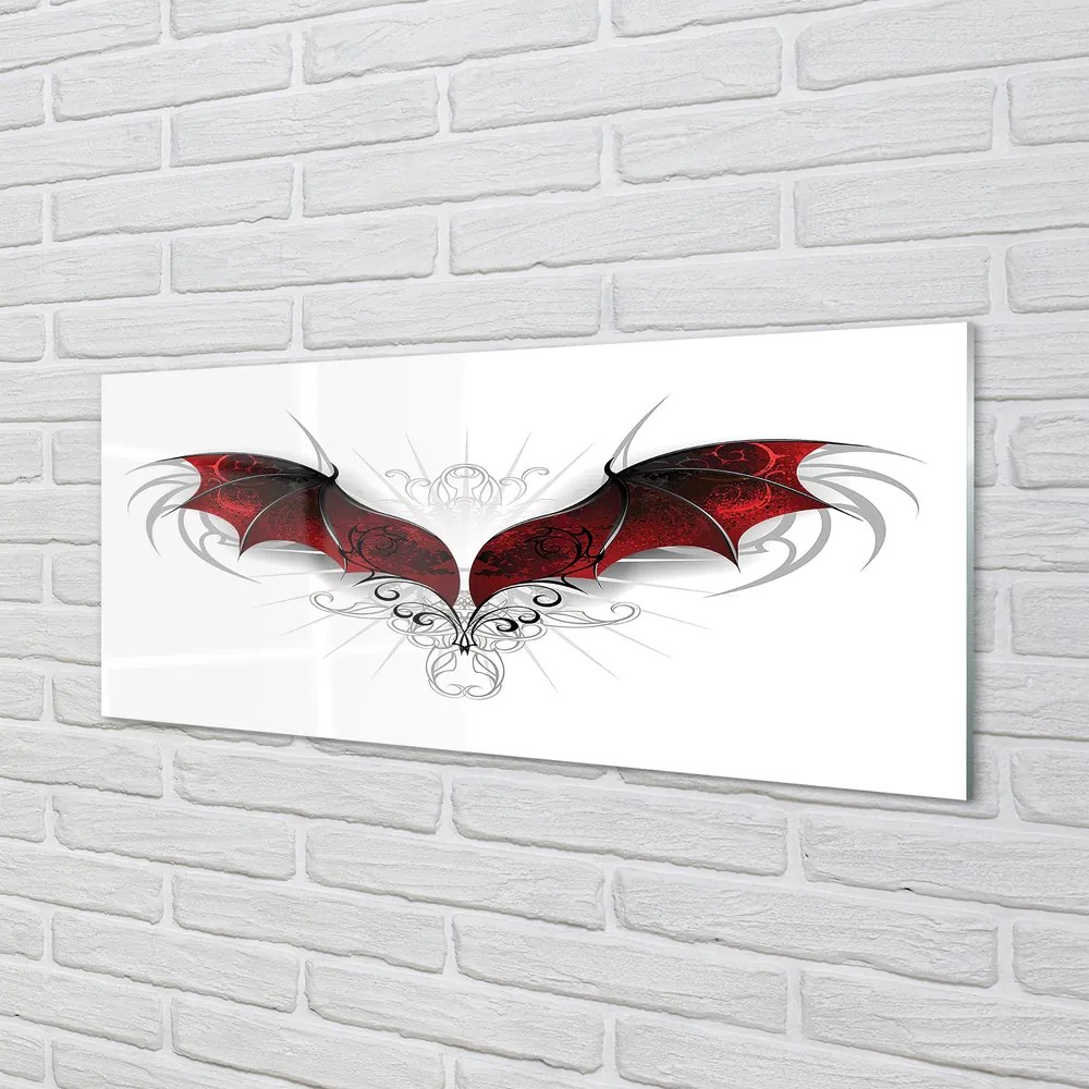 akrylový obraz drakem křídla 120x60 cm