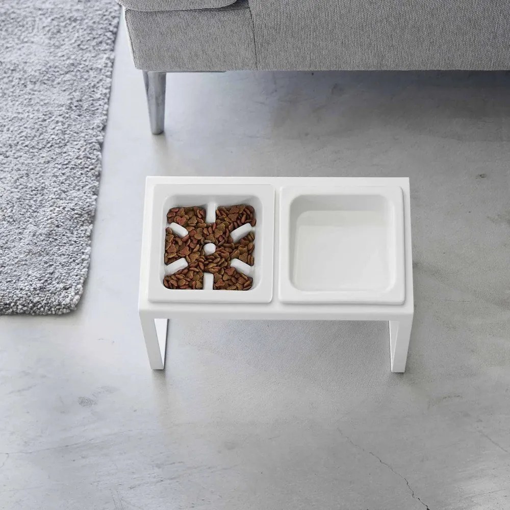 Keramický set misek s podstavcem pro domácího mazlíčka Nooks – YAMAZAKI