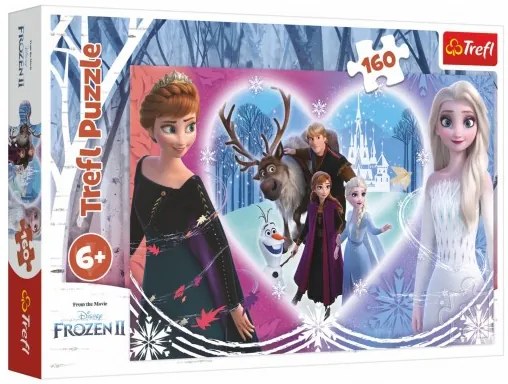 Puzzle Ledové království II/Frozen II Šťastné chvíle 160 dílků