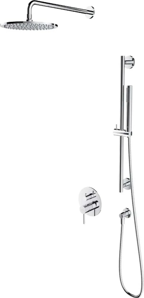 OMNIRES Y - Sprchový set s baterií pod omítku, s tělesem, průměr 25 cm, chrom SYSY47CR