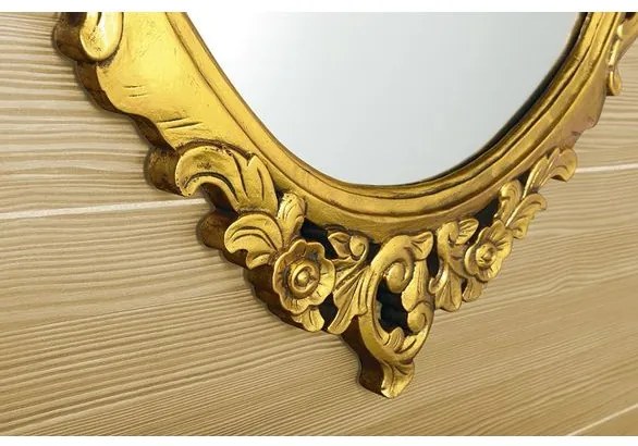 Sapho Oválné zrcadlo v rámu 80x100 cm, zlatá IN352