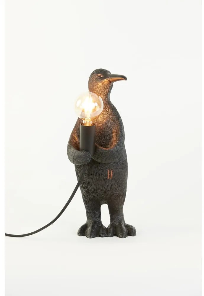 Černá stolní lampa (výška 34 cm) Penguin – Light & Living