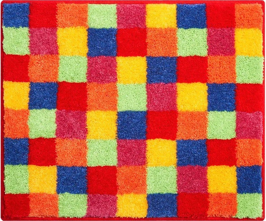 LineaDue JOCYLIN - Koupelnová předložka vícebarevná Rozměr: 40x50 cm