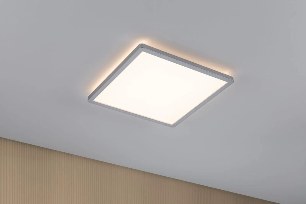 Paulmann 70994 Atria Shine, matně chromové stropní LED svítidlo s korónou, 16W LED 3000K, 29x29cm