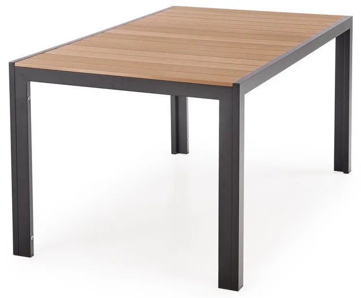 Zahradní stůl Fierro 150 cm hnědý/černý