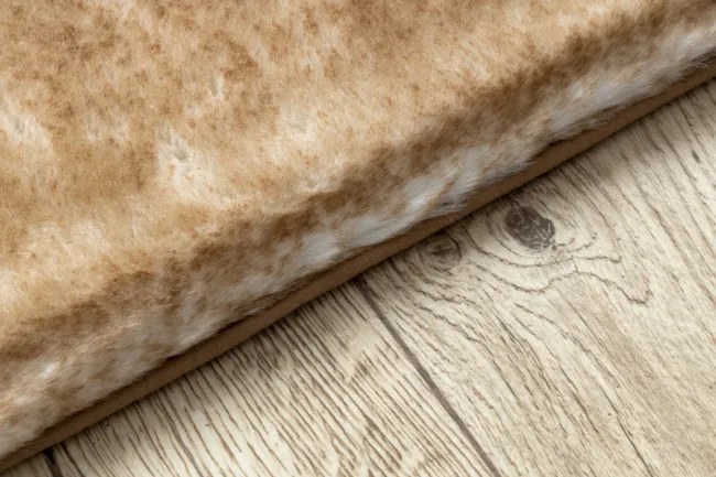 Koberec LAPIN Shaggy sloní kost/světle hnědý protiskluzový