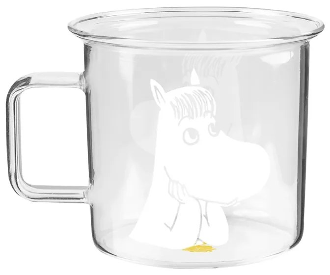 Skleněný hrnek Snorkmaiden 0,35l, bílo-čirý