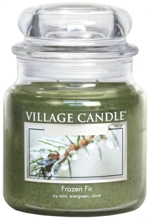 Village Candle Vonná svíčka ve skle, Jinovatka - Frozen Fir, 16oz Premium
