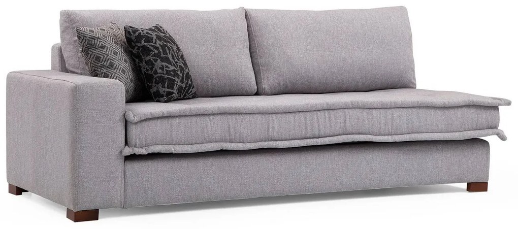 Designová rohová sedačka Wilano 323 cm světle šedá - pravá