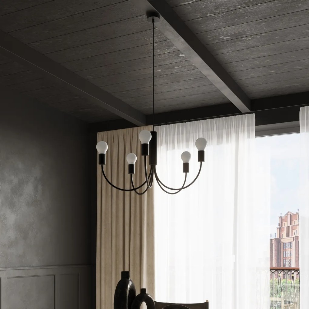 Sollux Lighting Lustr PICCOLO 3 černý