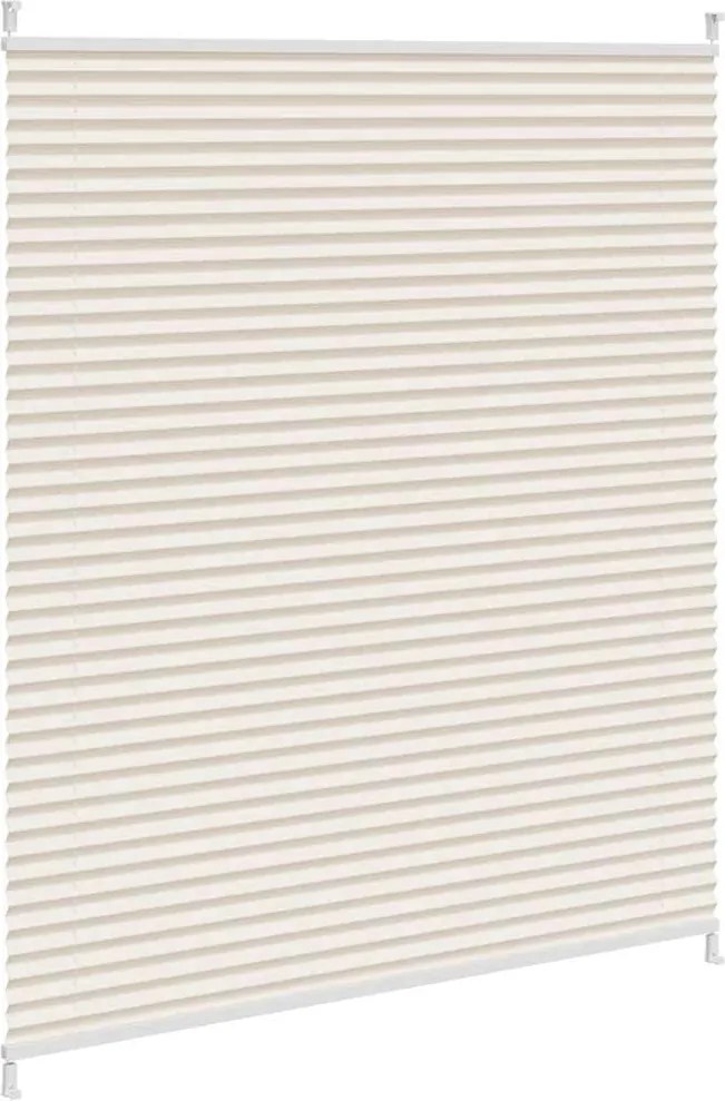 Plisovaná roleta 100 x 125 cm krémová 240642