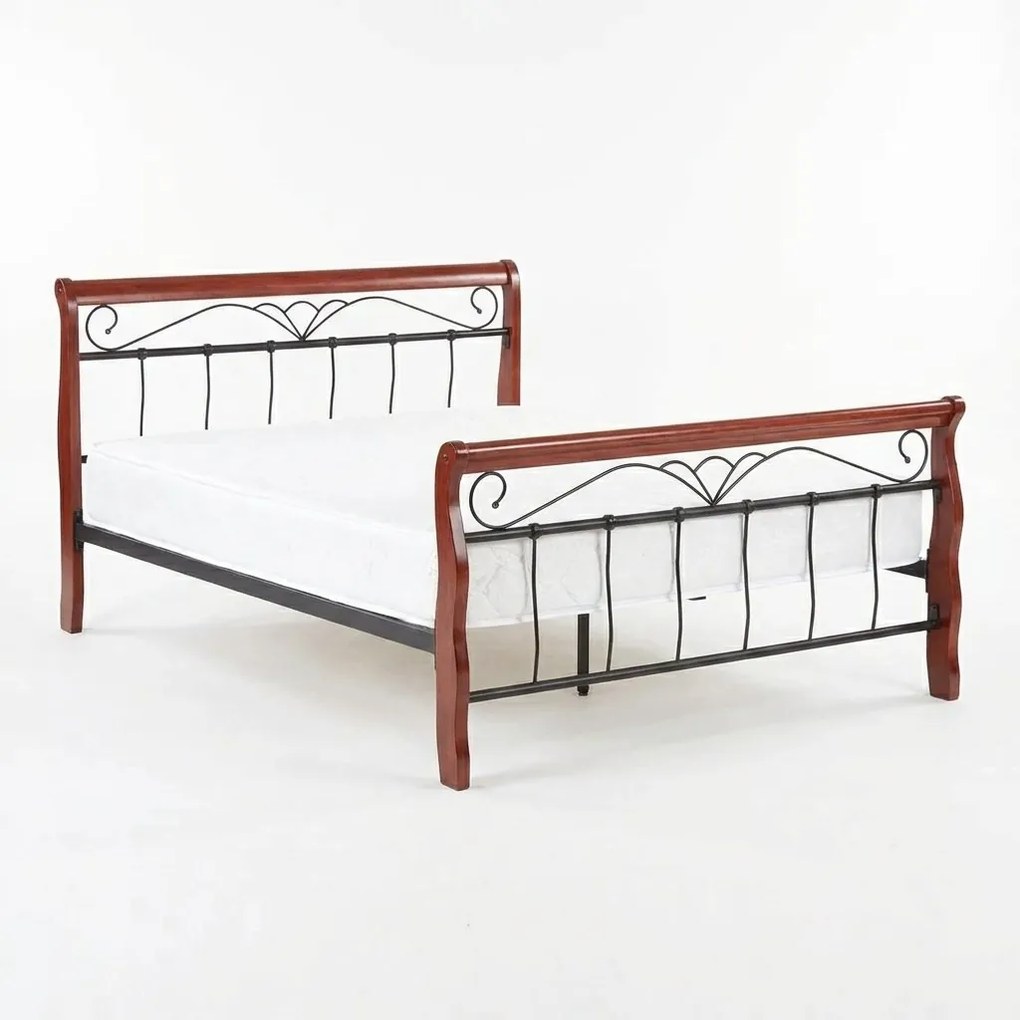 Postel Veronica 160 cm, třešeň / černá