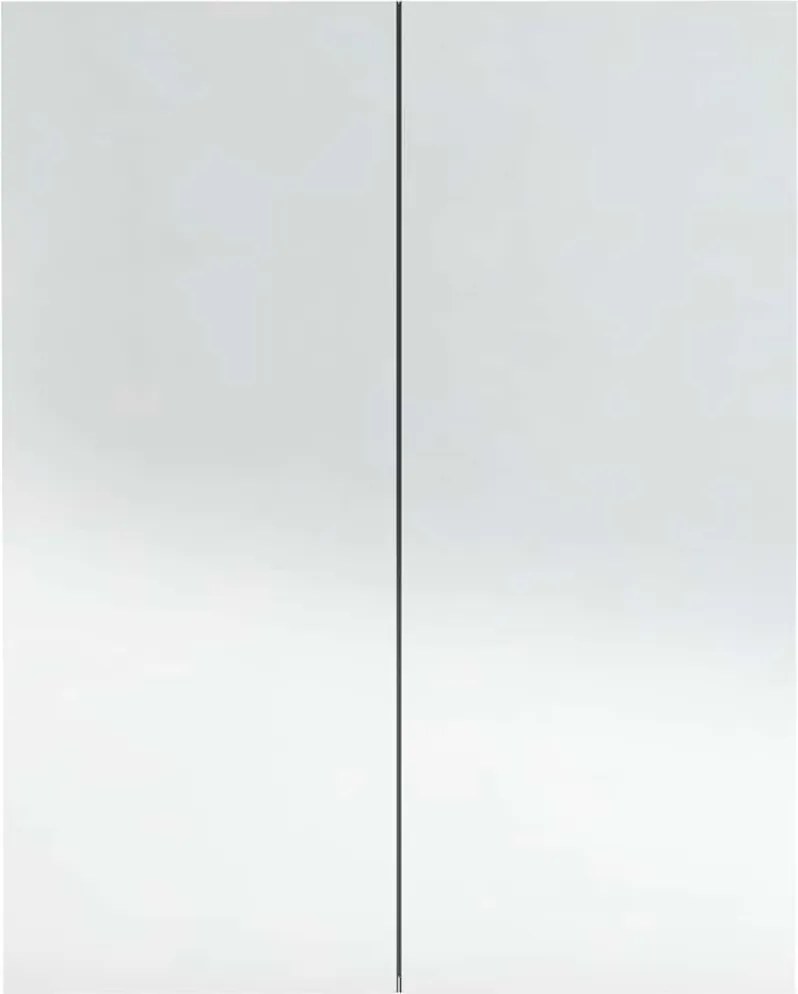 Koupelnová skříňka se zrcadlem 60 x 15 x 75 cm MDF antracitová 331529