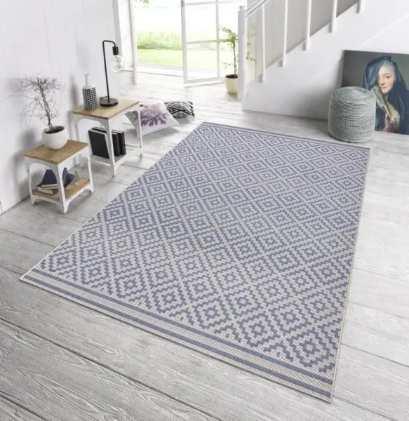 Hanse Home, Kusový koberec Meadow 102464 – na ven i na doma, 240x340, modrá, chodba / předsíň
