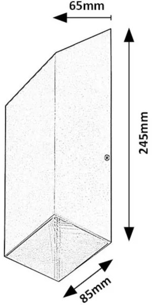 Rabalux 77050 - LED Venkovní nástěnné svítidlo TILBURG LED/10W/230V IP54