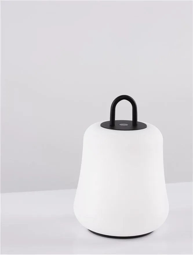 NV 9002877 Venkovní stolní lampa JIGRA černý hliník a akryl LED 2W 3000K 3,7V 339st. IP54 vypínač na těle / USB kabel - NOVA LUCE