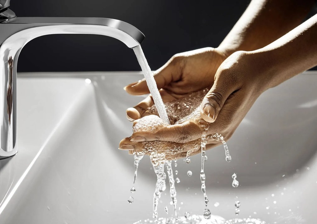 Hansgrohe Vivenis, umyvadlová baterie 110, s výpustí, EcoSmart, chromová, 75020000