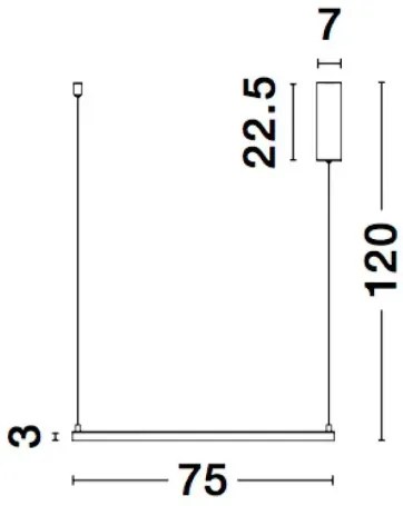 LED lustr Eterna 75 bílé