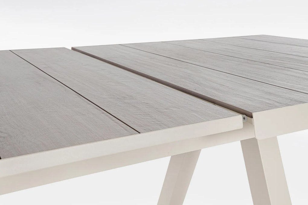 BIZZOTTO Rozkládací zahradní stůl KRION 205-265x103 cm světlý