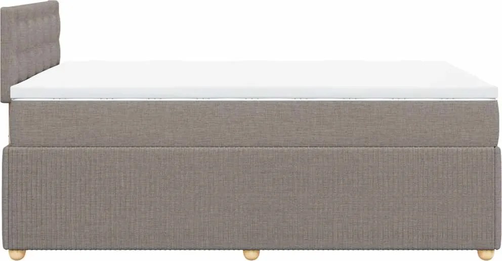 Box spring postel s matrací taupe 120x190 cm textil 3289713