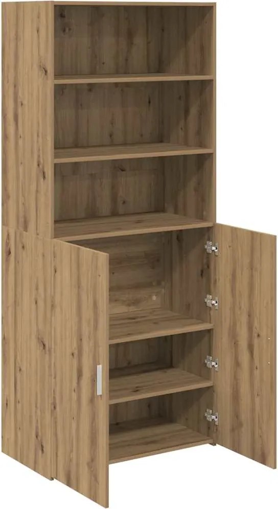 Vysoký bufet Artisanový dub 80 x 42,5 x 185 cm Kompozitní dřevo 3402633