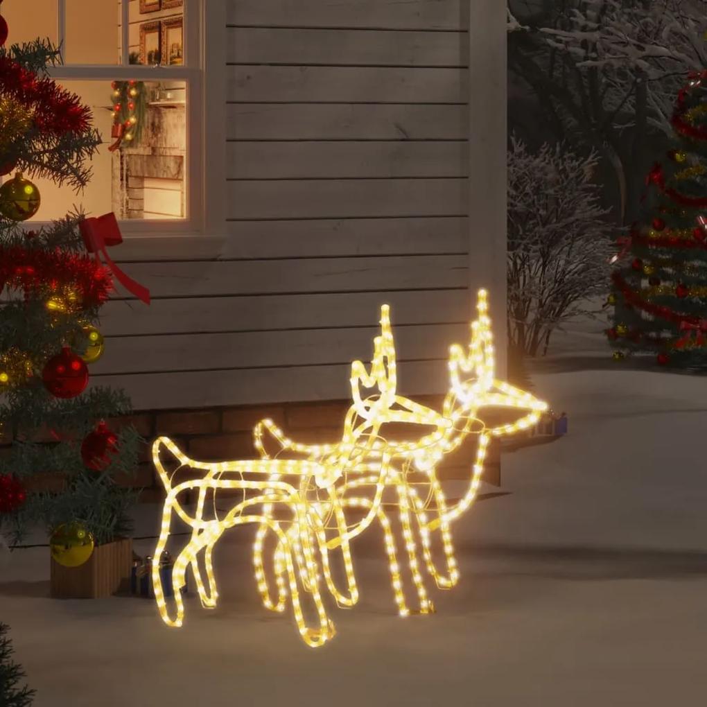 Vánoční sobi 2 ks s teplými bílými LED 60 x 30 x 60 cm,  3154303 HangarStore.cz