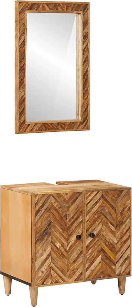 Sada koupelnových skříněk 2 ks 62 x 33 x 58 cm 3310177