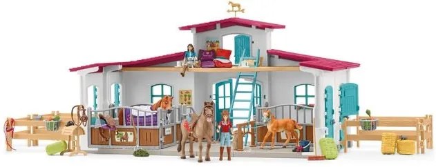 Set figurek a příslušenství schleich jezdecké centrum u jezera 42567