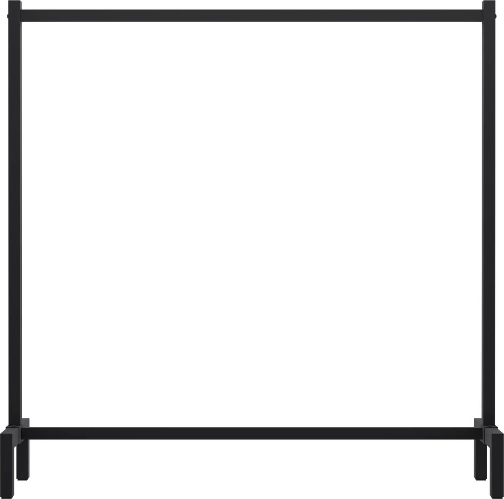 Stojan na oblečení Melva 120x38x120 – černá