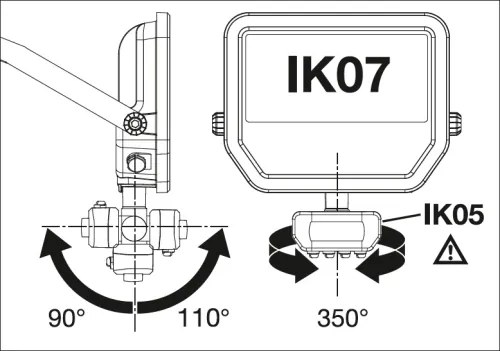 LED reflektor s pohybovým čidlem LEDVANCE FLOODLIGHT černý 41W/27W 6000lm/4000lm 4000K neutrální bílá IP65