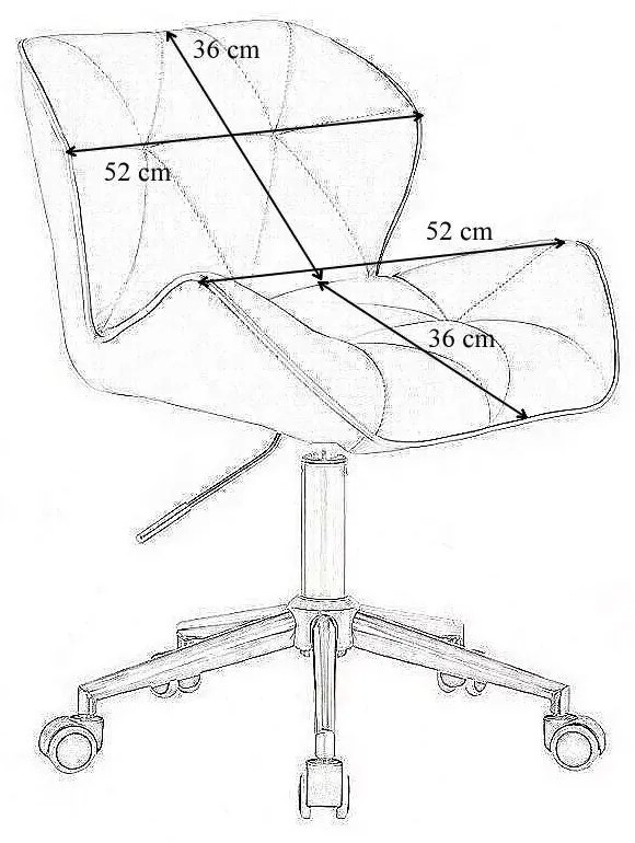 LuxuryForm DESIGN Otočná židle MILANO na zlatém talíři - krémová