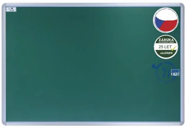 Magnetická tabule pro popis křídou EkoTAB ŠKOL K 180 x 120 cm