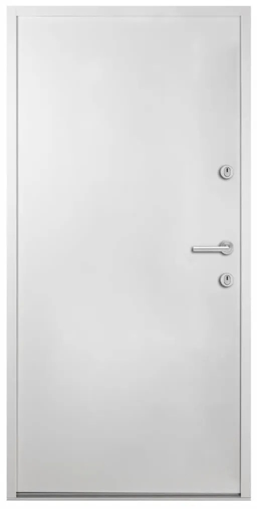 Vchodové dveře bílé 110 x 207,5 cm hliník,  3190534