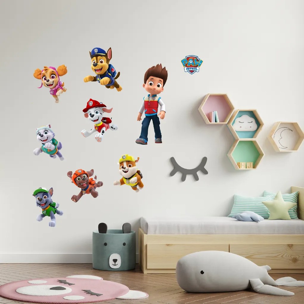 Samolepka na zeď "PAW Patrol 5"
