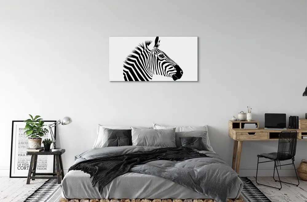 Obrazy na plátně Ilustrace zebra 120x60 cm