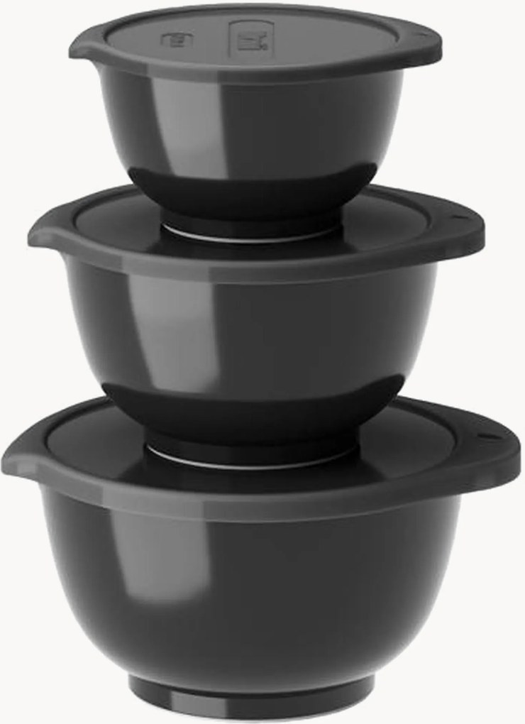 Sada mís na míchání s víky Margarethe, 3 díly