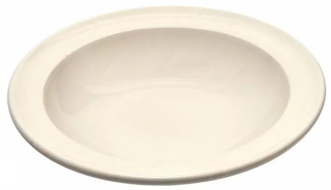 Emile Henry talíř polévkový, slonová kost 22cm
