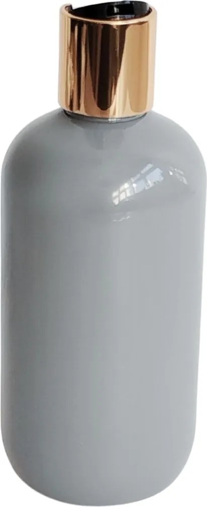 Dávkovač na mýdlo 300 ml šedý s černo-zlatým DISC TOP BELA