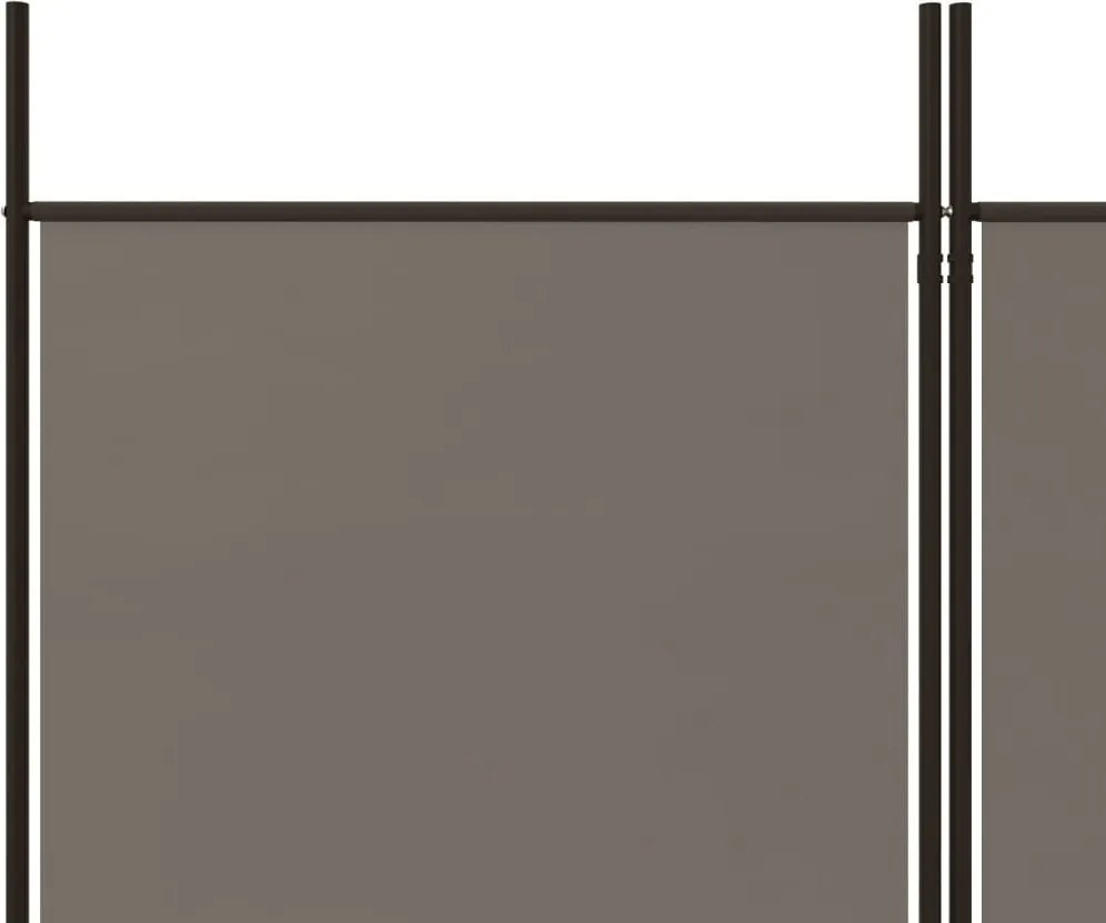 vidaXL 6dílný paraván 300x200 cm textil [350238] Barva: antracitová