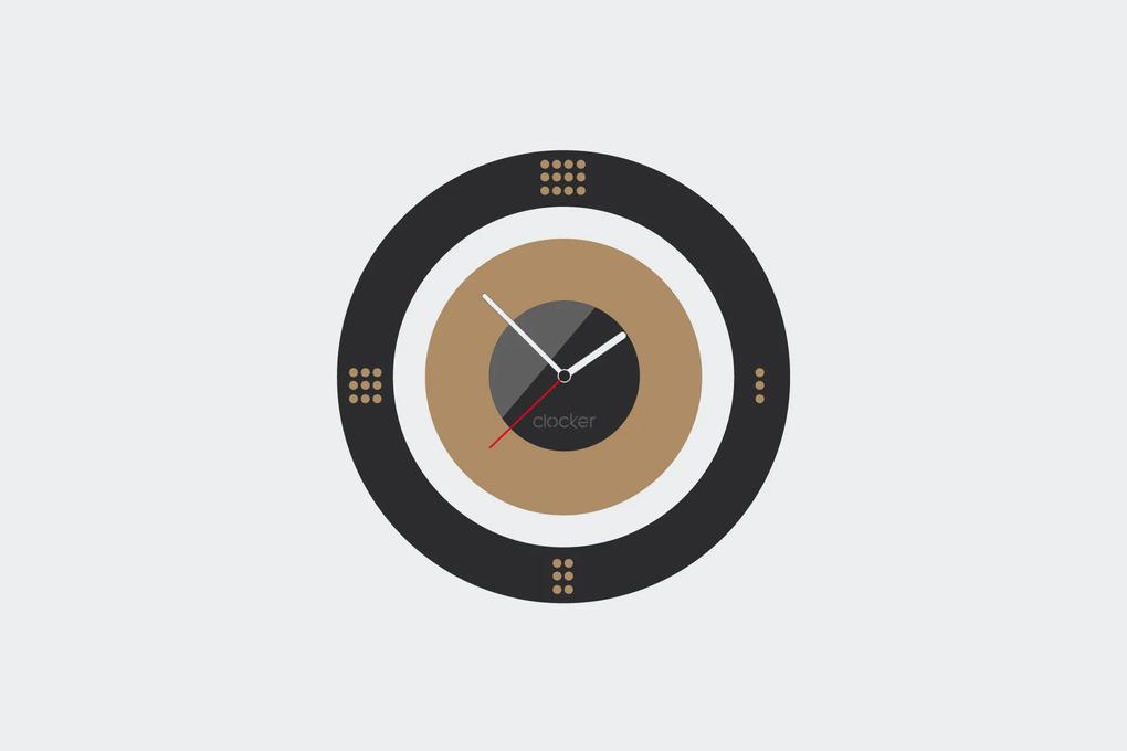 Clocker Nalepovací hodiny Modern - Dot Barva ciferníku: Černá