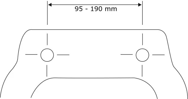 WENKO 22402100-WC sedátko SAMOS 44,5x37,5 cm šedá/stříbrná