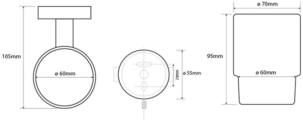 Sapho X-STEEL sklenka, mléčné sklo, nerez mat