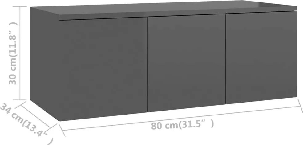 vidaXL TV skříňka 80 x 34 x 30 cm kompozitní dřevo [801867] Barva: dub sonoma