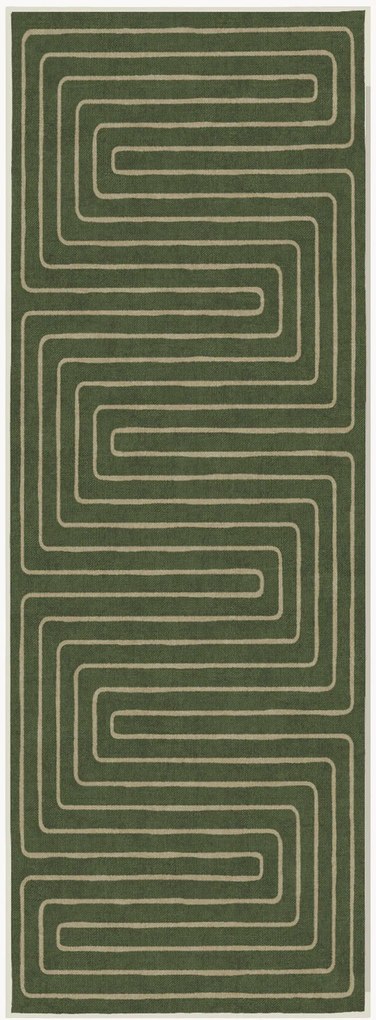 Pratelný běhoun's nízkým vlasem Labyrinth By Jonathan Adler