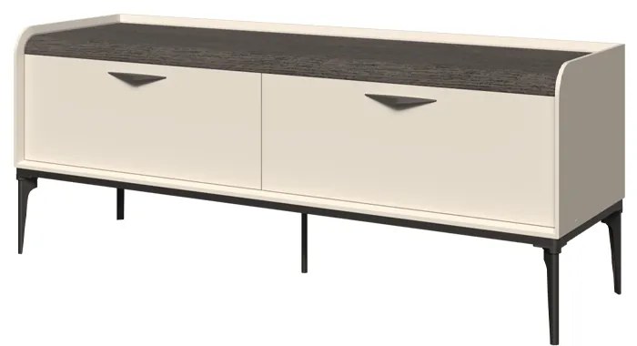 TV komoda SOFFY - TV167-2F/SF - Pepper bílá lak mat