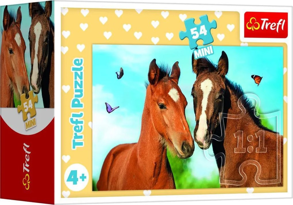 Trefl Minipuzzle zvířátka - mláďata 4 druhy, 54 dílků